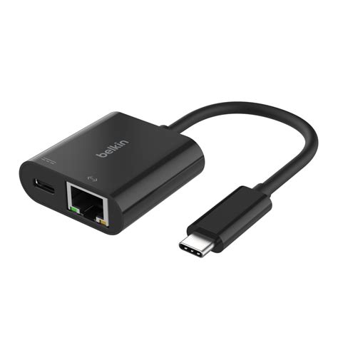 Connect Usb C To Ethernet Charge Adapter 100w Belkin Belkin Uk