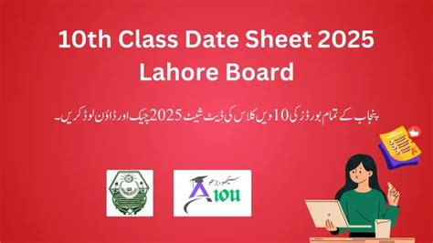 9th Class Date Sheet 2025