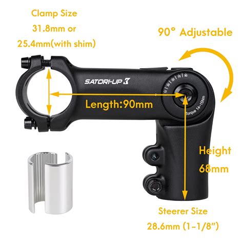 Buy Satori Up3 Bike Bicycle Riser Adjustable Handlebar Stem 90mm X 31