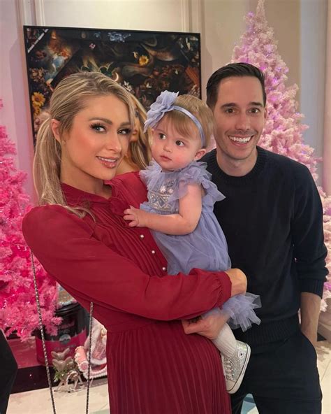 Paris Hilton Shows Off Daughter Londons Full Head Of Hair A Year On