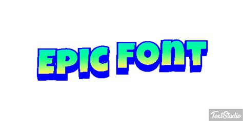 Epic Font Font Animated  Logo Designs