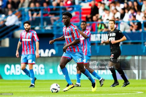 18 Hianga A Mbock During The Ligue 2 Bkt Match Between Caen And News