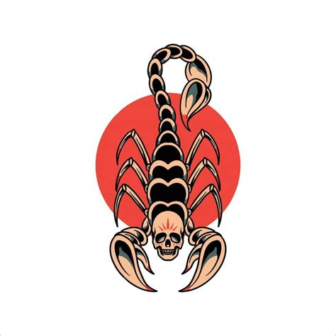 Skull Scorpion Tattoo Vector Design 36407979 Vector Art At Vecteezy
