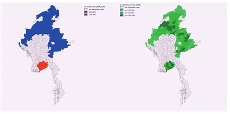 The Cluster Map Obtained From Getis Ord Gi Statistics NTL Index Of