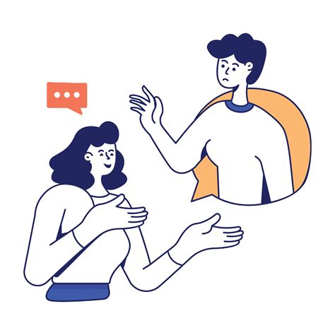 Trendy Conversation Vector In Flat Design 10255953 Vector Art At Vecteezy