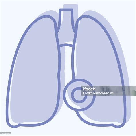Icône Maladie Pulmonaire Lié Au Symbole De La Douleur Corporelle Style