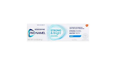Sensodyne Pronamel Strong And Bright Enamel Toothpaste Mint 3 Oz