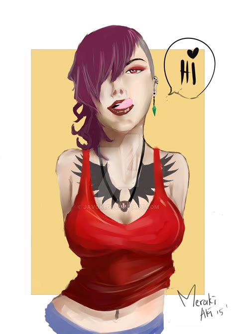 Re Draw Mohawk Girl By Javoki On Deviantart