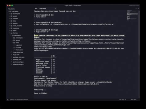 Problem Solving Hugo Warn Module Is Not Compatible Insertapps