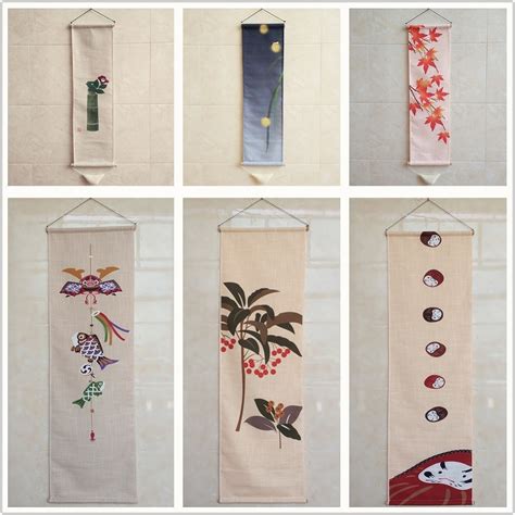 ร้านอาหารสไตล์ญี่ปุ่นผ้าม่านไม้ผ้าลินินม่านตกแต่งเกาหลีม่านครึ่งม่านภาพวาดญี่ปุ่นและเกาหลี 25