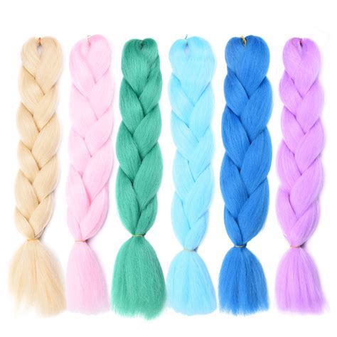 Anvazise Women Jumbo Crochet Braiding Ombre Color Synthetic Kanekalon