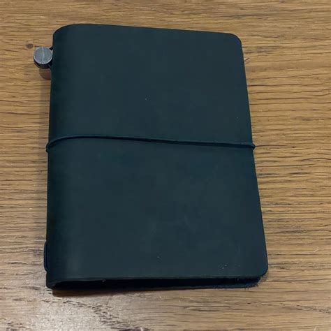 Genuine Leather Passport Size Traveler Notebook Women S Fashion Bags Wallets Wallets