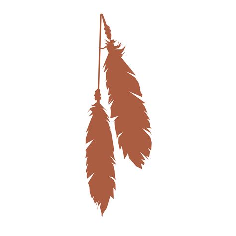 Hanging Feather Silhouette Vector Design 5512031 Vector Art At Vecteezy