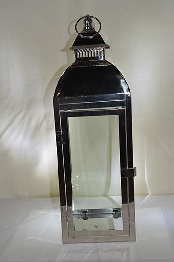 Lnt 018 Chrome Lantern Duo — Floral Rents