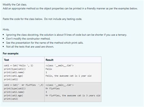In Python Please The Class Does Not Generate Chegg Com