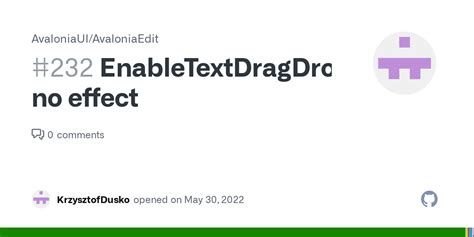 EnableTextDragDrop No Effect Issue 232 AvaloniaUI AvaloniaEdit