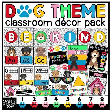 Dog Classroom Decor Etsy