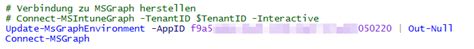 Update To Microsoft Intune Powershell Example Script Repository On