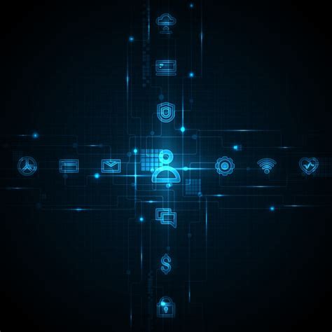 Premium Vector Blue Abstract Technology