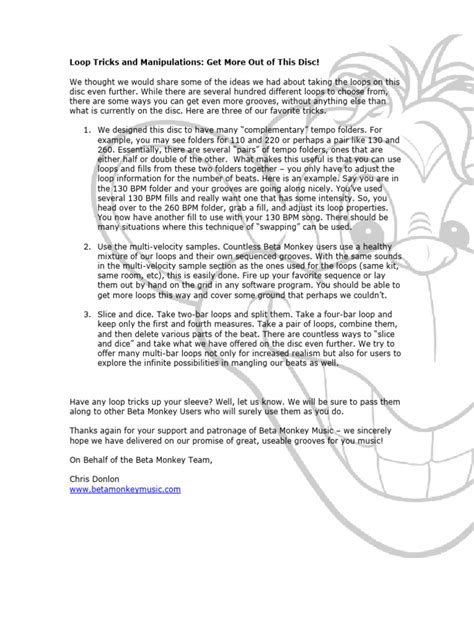 Get More Out Of This Disc Pdf Tempo