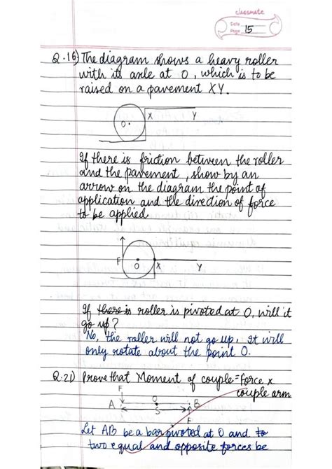 ICSE Physics Class X Handwritten Notes PDF Physics Science