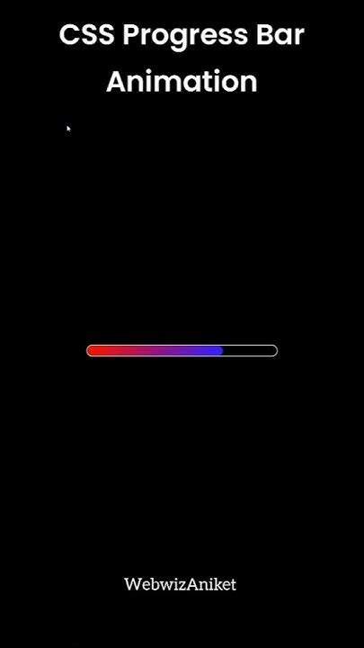 Css Progress Bar Animation Quick Tutorial 🚀 Shorts Csstricks