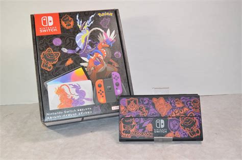 【未使用に近い】★新品同様 動作良好★ニンテンドー スイッチ 有機el 本体 スカーレット バイオレット★本体のみ★nintendo
