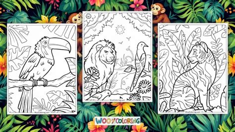 100 Jungle Coloring Pages Free Pdf To Print Woo Coloring