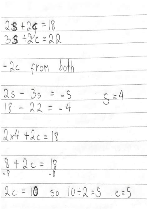 Step By Step Guide To Solving Simultaneous Equations Examples Methods And Answers Maths