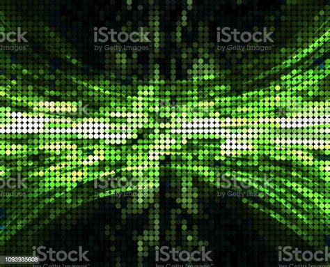 벡터 추상 방사선 점 일러스트 레이 션 높은 컴퓨터 기술 어두운 파란색 배경 첨단 디지털 기술 개념입니다 방사선에 대한 스톡 벡터 아트 및 기타 이미지 Istock