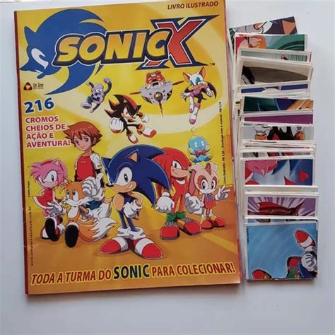 Álbum Sonicx Completo Todas Figurinhas Soltas P Colar