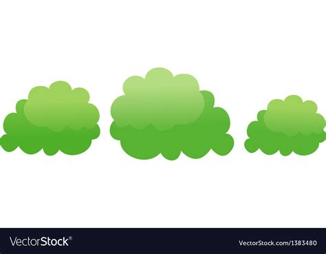 Icon Bush Royalty Free Vector Image Vectorstock