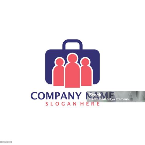 Vektor Desain Logo Koper Orang Konsep Template Desain Logo Koper
