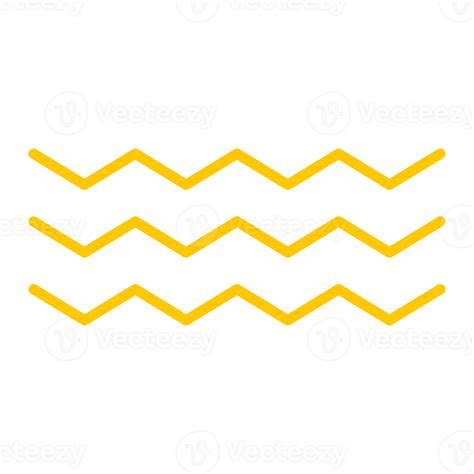 Zig Zag Line Shape 50 Geometric Brutalist Shape Set Outline Style