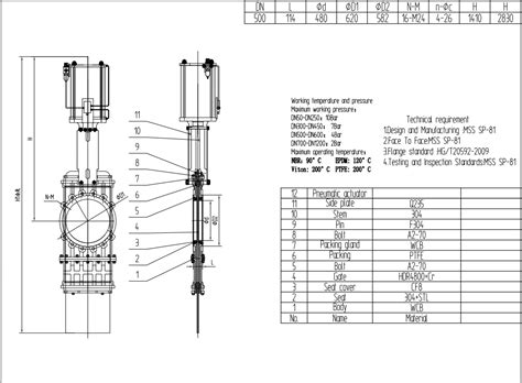 Pneumatic Penetration Knife Gate Valve Oem Manufacturer
