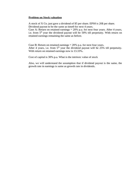 Extra Problems Pdf