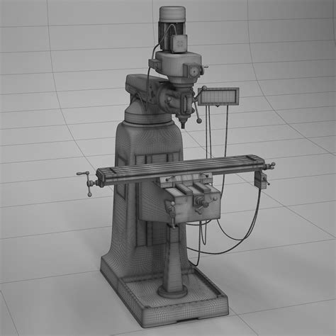 Milling Machine Tool 3d Model