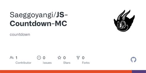 GitHub Saeggoyangi JS Countdown MC Countdown
