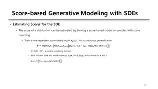 Score Based Generative Modeling Through Stochastic Differential
