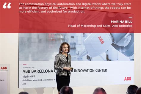 Marina Bill Head Of Marketing And Sales For Abb Robotics And Discrete Automation Presents How
