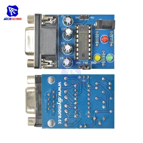 【mary Dai Store】rs232 To Ttl Converter Module Com Db9 Serial Board Max232 Max232cpe Transfer
