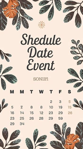 Shedule Date Event Premium Ai Generated Image