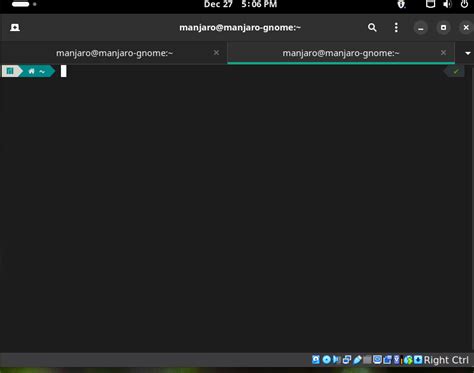 Active Tab Highlight Missing In Gnome Terminal Gnome Manjaro Linux