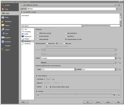 Labeling In Qgis How Do You Place Horizontal Label Outside Polygon