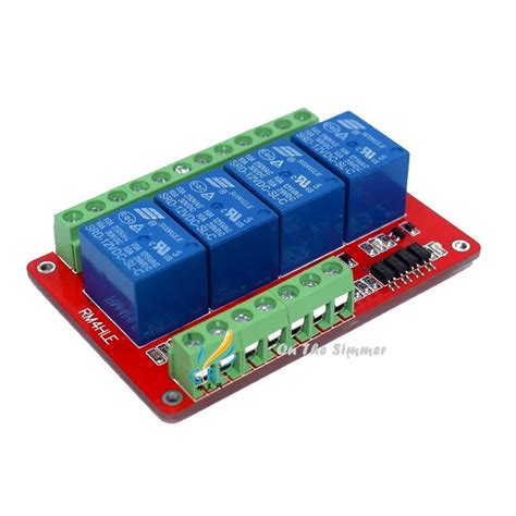 4 Way Relay Module Bidirectional Optocoupler Isolation High Low