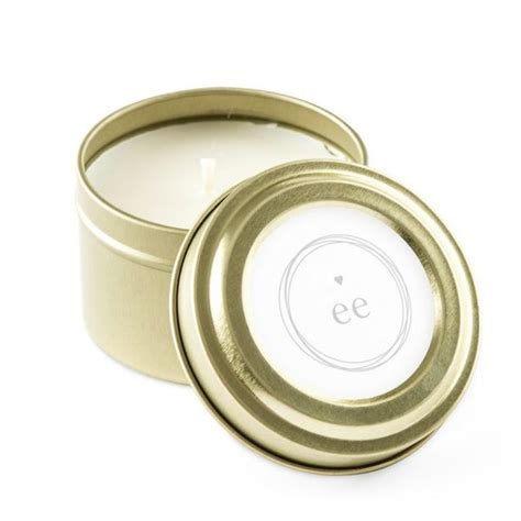 Bougie Faveur de mariage personnalisé bougie en étain or Coeur