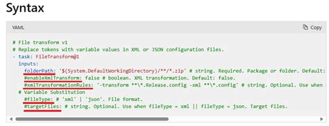 Net Error Unexpected Property Folder And Filepattern In Azure