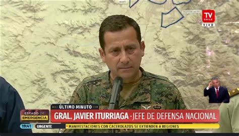 Gral Iturriaga Anuncia Toque De Queda En Santiago Es La Primera Vez Desde La Vuelta A La Democracia