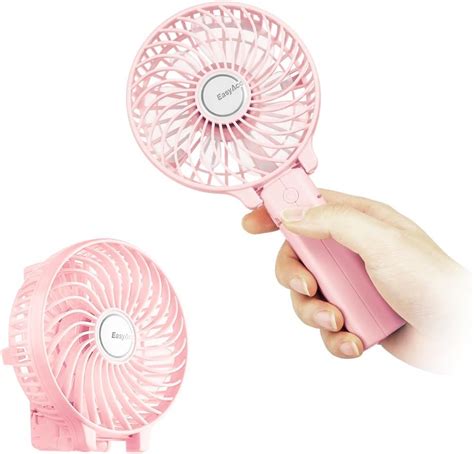 EasyAcc Handventilator Faltbar Tragbarer 10 Stunden Handventilator