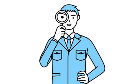 돋보기를 통해 보고 있는 작업복을 입은 남자의 간단한 선 그리기 건설 산업에 대한 스톡 벡터 아트 및 기타 이미지 건설 산업